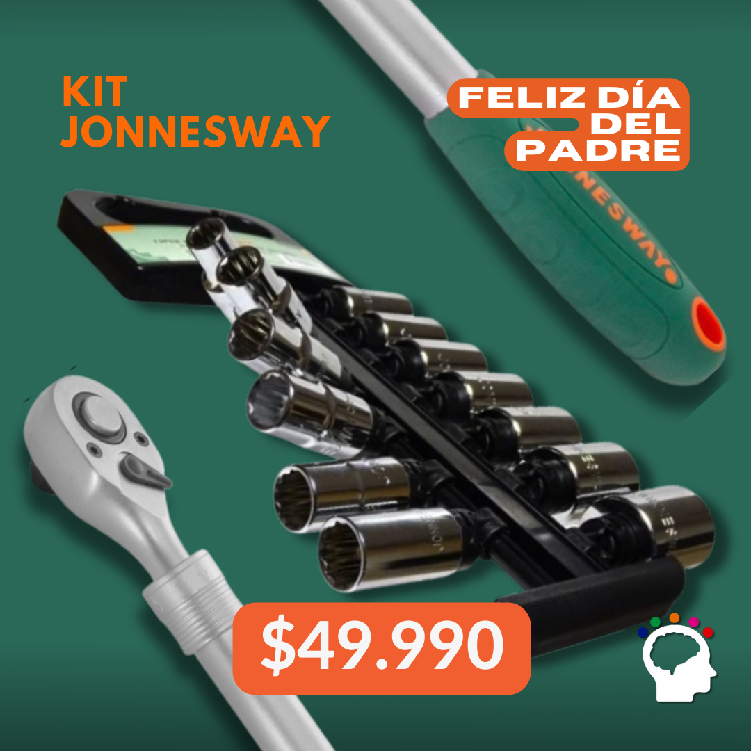 KIT JONNESWAY: CHICHARRA TELESCÓPICA CUADRANTE 1/2 + JUEGO de DADOS PO – ToolWork Chile