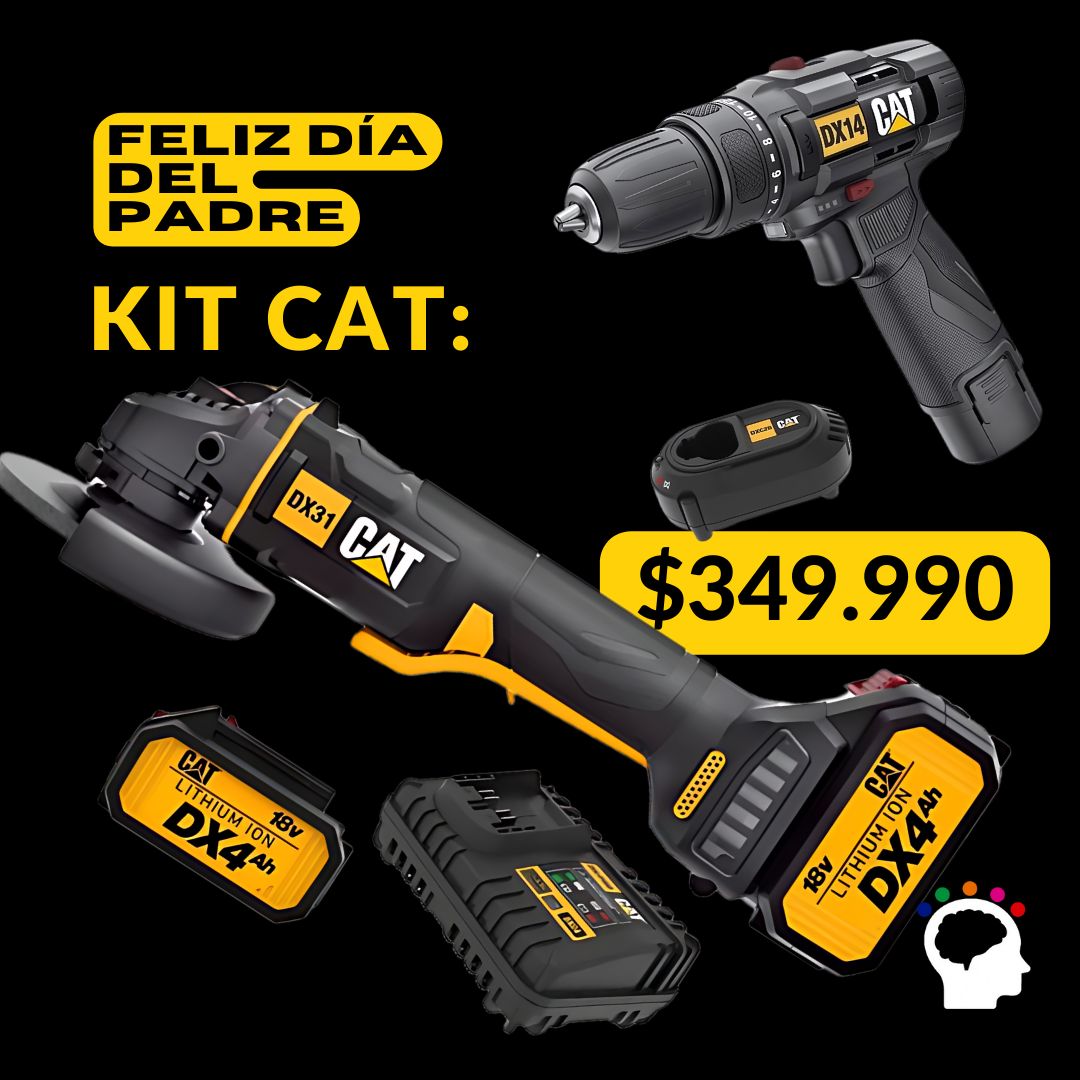 KIT CAT: Taladro/atornillador CAT inalámbrico - 10mm - 12V li/ion + Es – ToolWork Chile